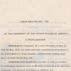 Presidential Proclamation 3131 of April 2, 1956, in which President ...