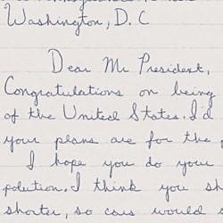 Letter from Grace Ledbetter to President Jimmy Carter Regarding ...