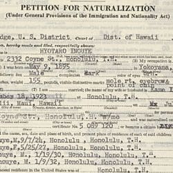 Petition for Naturalization of Hyotaro Inouye - DocsTeach
