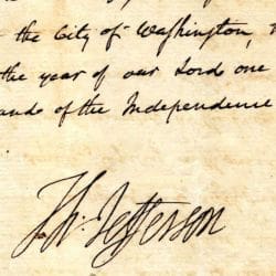 Letter from Thomas Jefferson to Hore Browse Trist as Collector for the ...