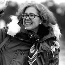 Former American hostage Ann Swift arrives at the base for her departure ...
