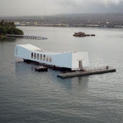 Aerial view of the USS Arizona Memorial - DocsTeach