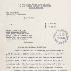 Opinion and Temporary Injunction - DocsTeach