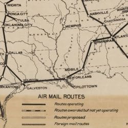 Post Office Department Map of Continental U.S. Air Mail Routes - DocsTeach