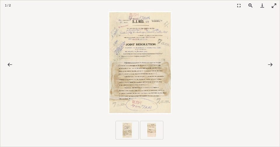 Analyzing the Gulf of Tonkin Resolution (Original Draft Resolution ...