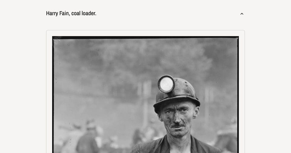 A Coal Miner’s Work: Harry Fain - DocsTeach