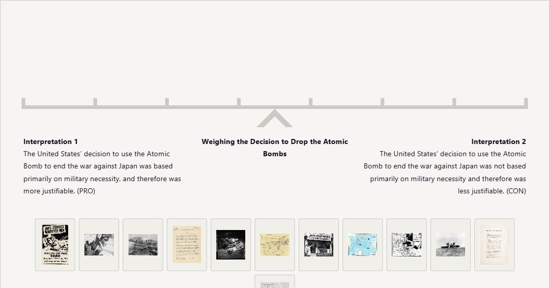 Weighing the Decision to Drop the Atomic Bombs (HON/APUSH) - DocsTeach